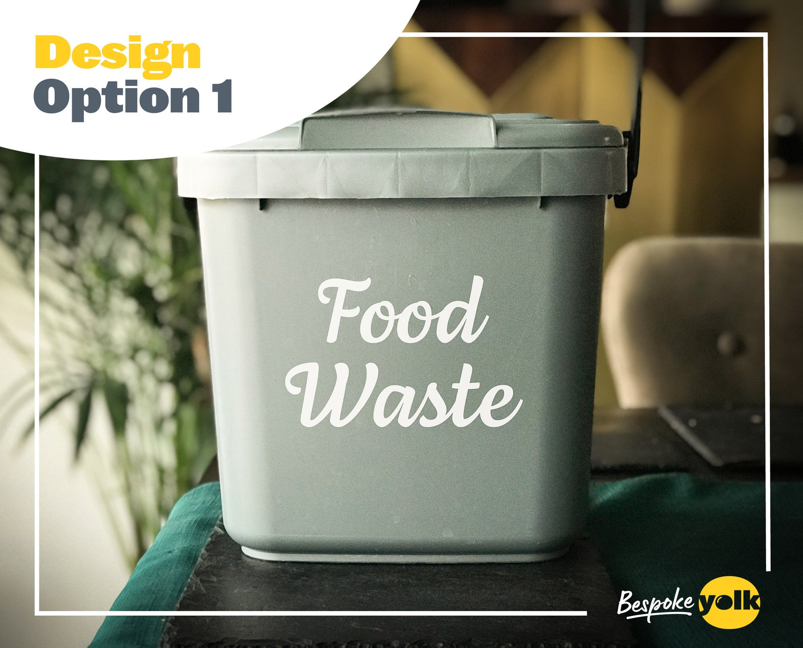 Food Waste Caddy Vinyl Sticker: Kitchen Storage Label - Etsy