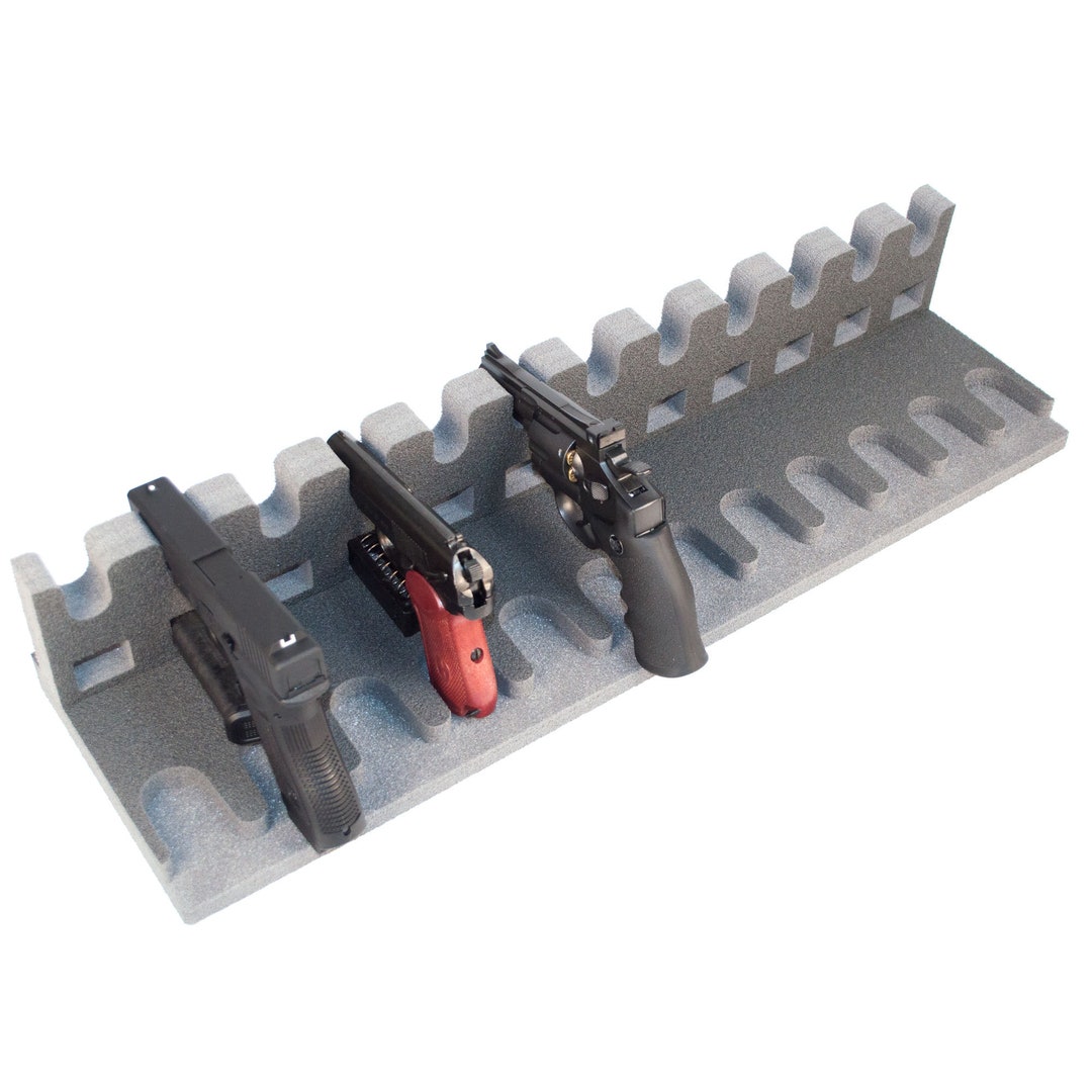 12 GR Gun & Magazine Holders. Rkrack Foam Gun Rack for Pistol/handgun ...
