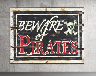 Metal Pirate Sign | Etsy