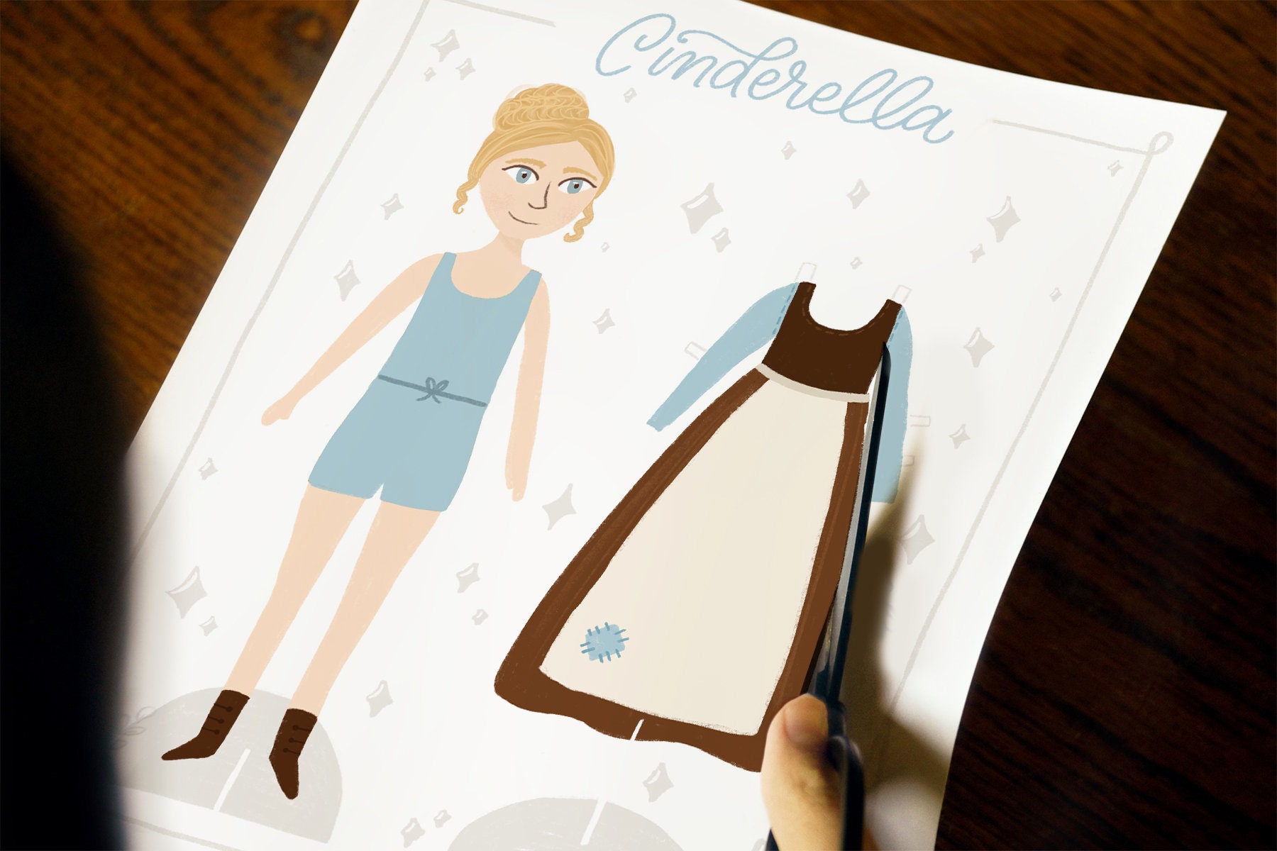 Cinderella Paper Doll Printable - Etsy Canada