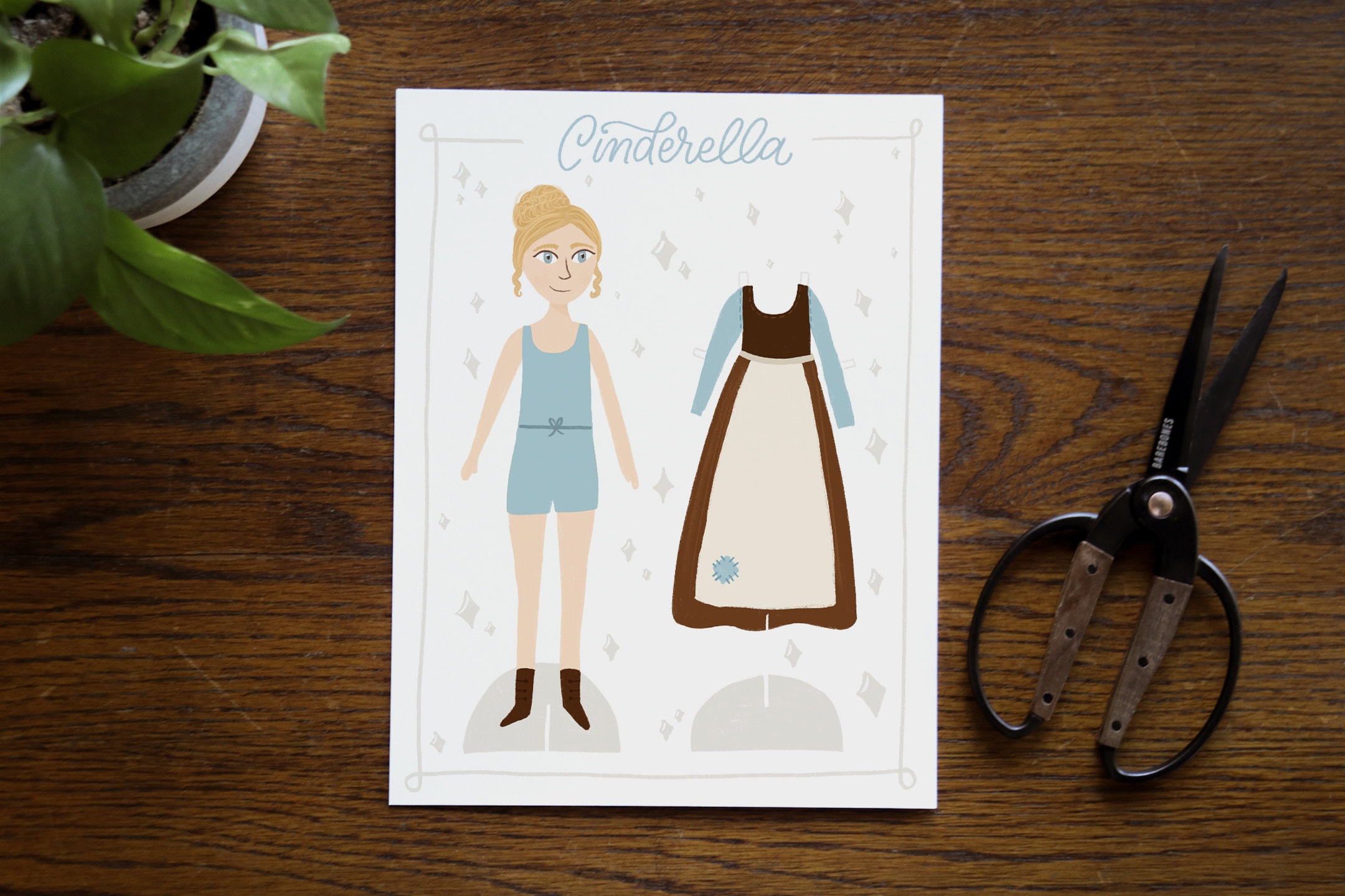 Cinderella Paper Doll Printable - Etsy Canada