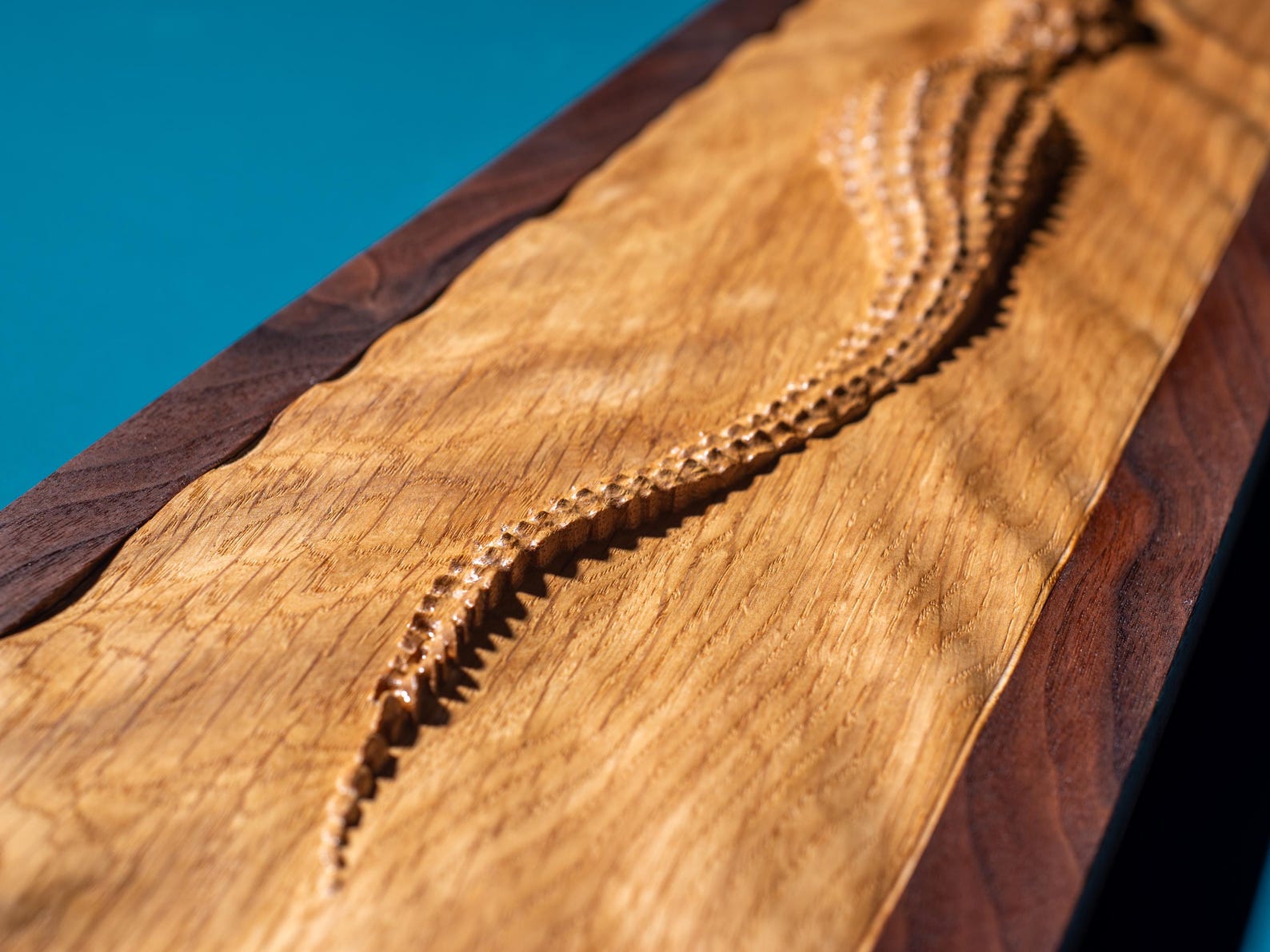 Wood Carved Crocodile Wall Art – 3D Carved American Oak & European ...