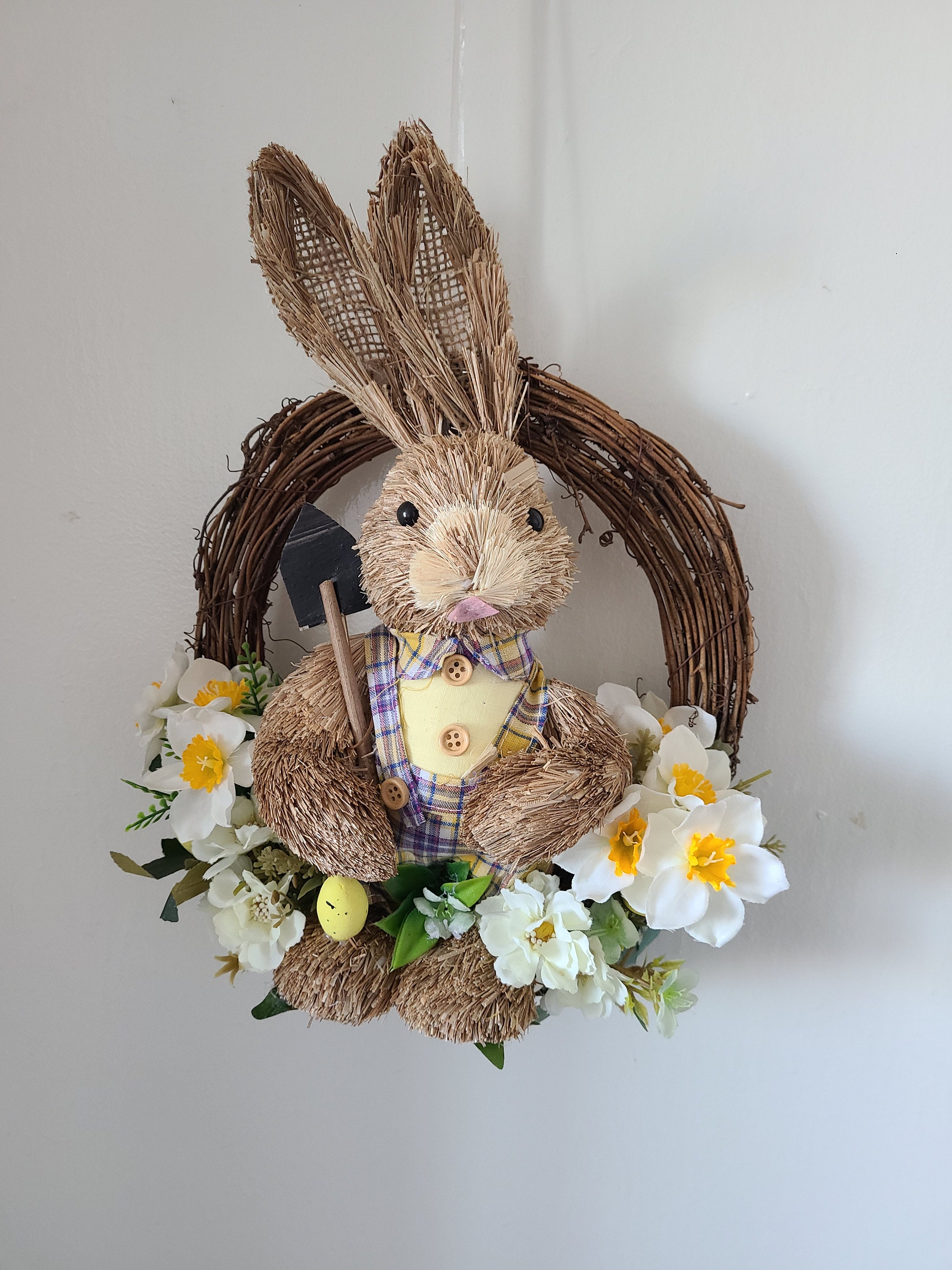 Easter Door Wreath,easter Door Decor,easter Bunny Decor,easter Door ...