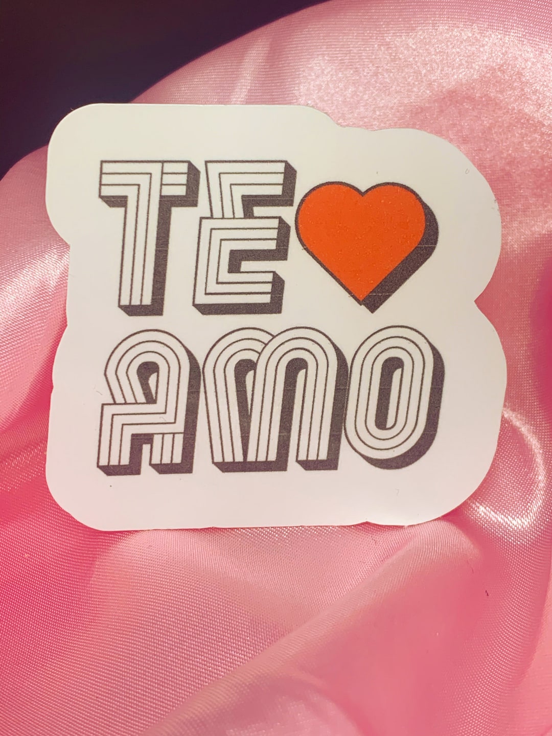 Te Amo Sticker | High-quality Scratch-resistant Stickers - Etsy