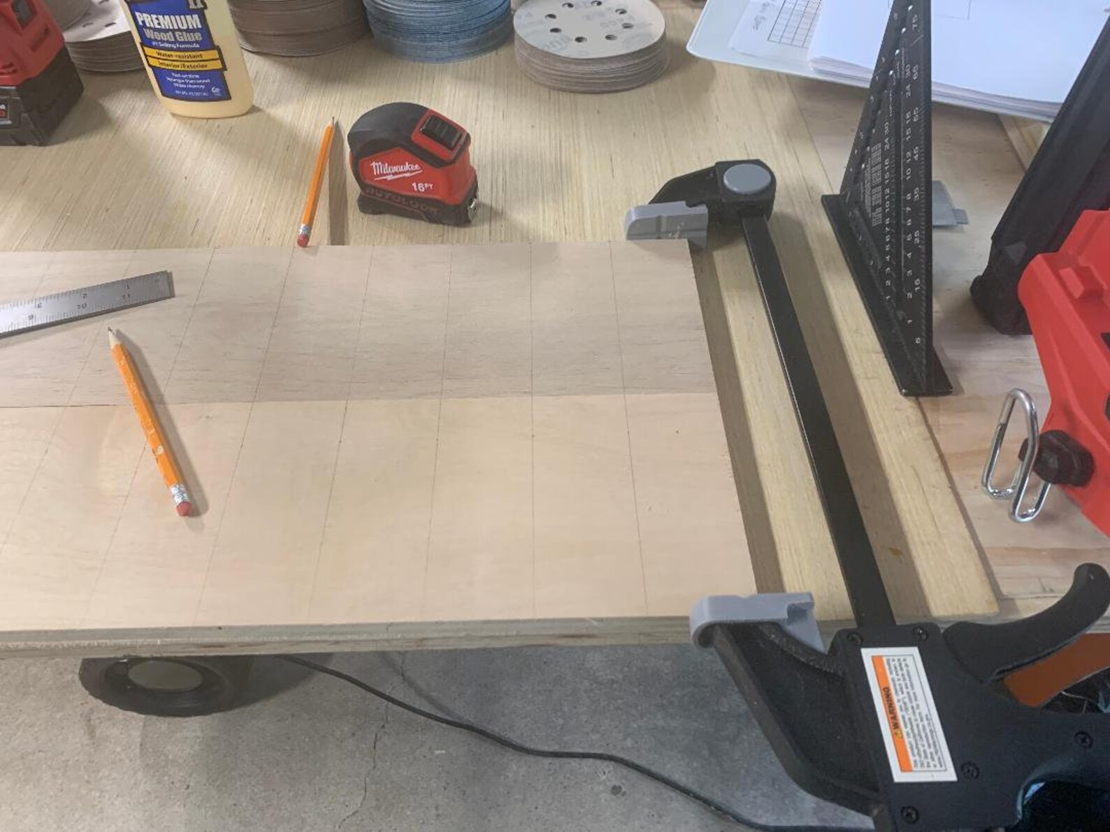 Sandpaper Organizer, PDF Plans, French Cleat, Sanding Discs, Storage ...