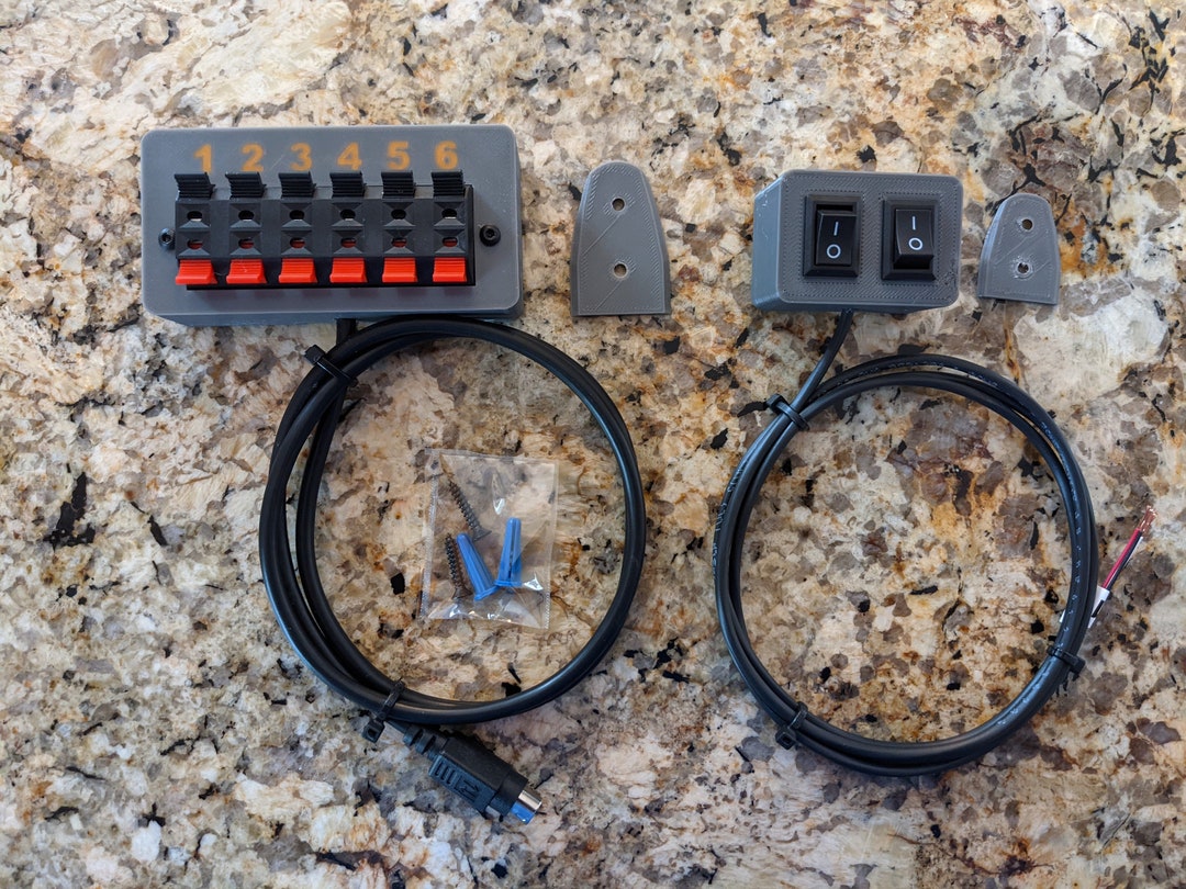 Customizable Breakout Box for Neptune Apex W/ Push Terminals 2 Switch ...