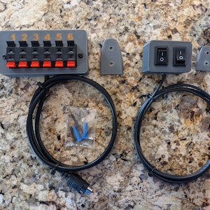 Customizable Breakout Box for Neptune Apex W/ Push Terminals 2 Switch ...