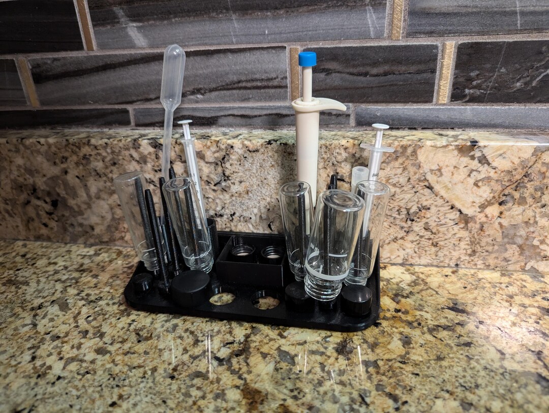 Aquarium Test Kit Syringe & Cuvette Tube Wall Mount | Modular Design ...