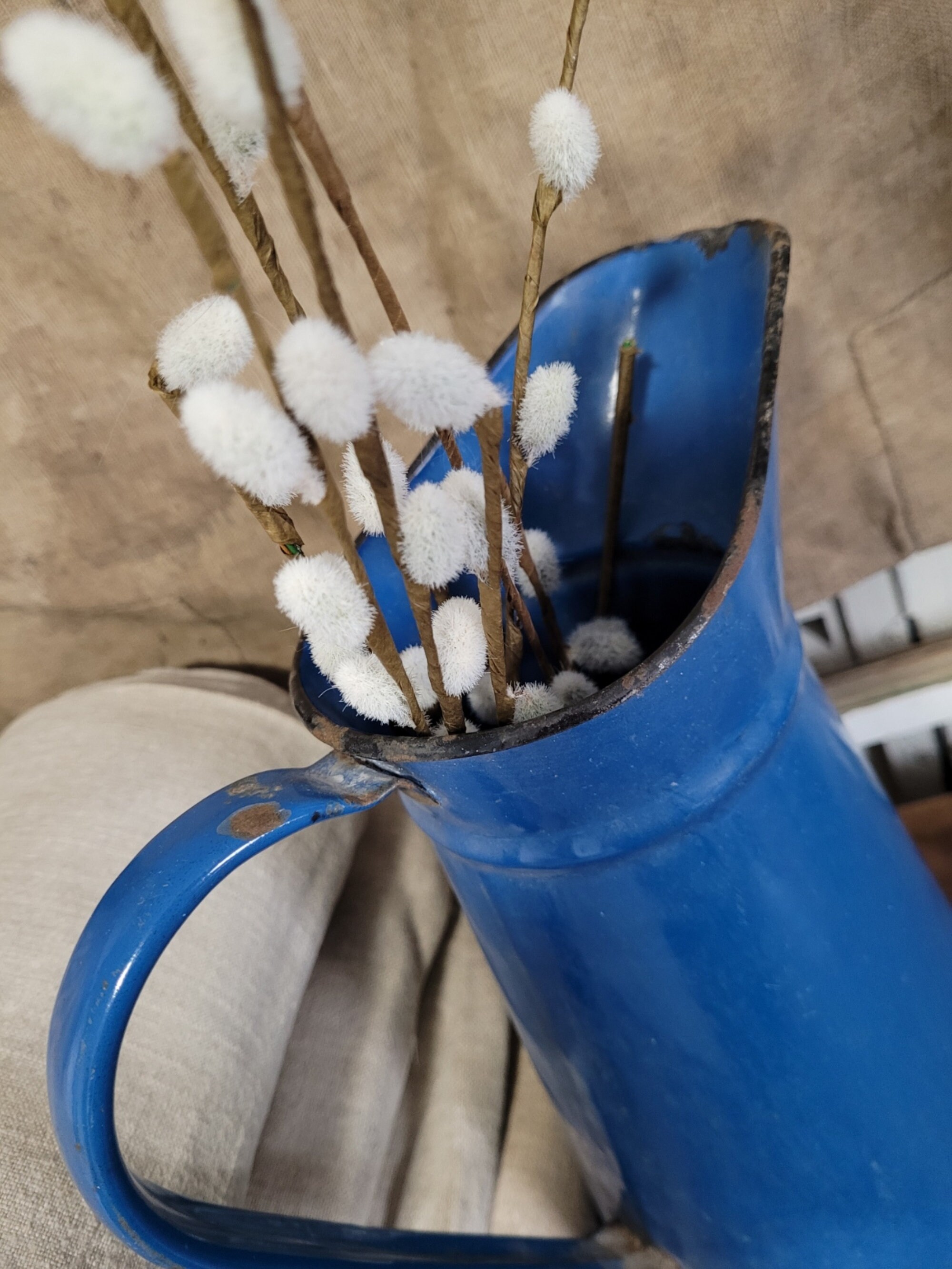 Antique Enamel Pitcher French Enamelware Large Water Jug - Etsy.de