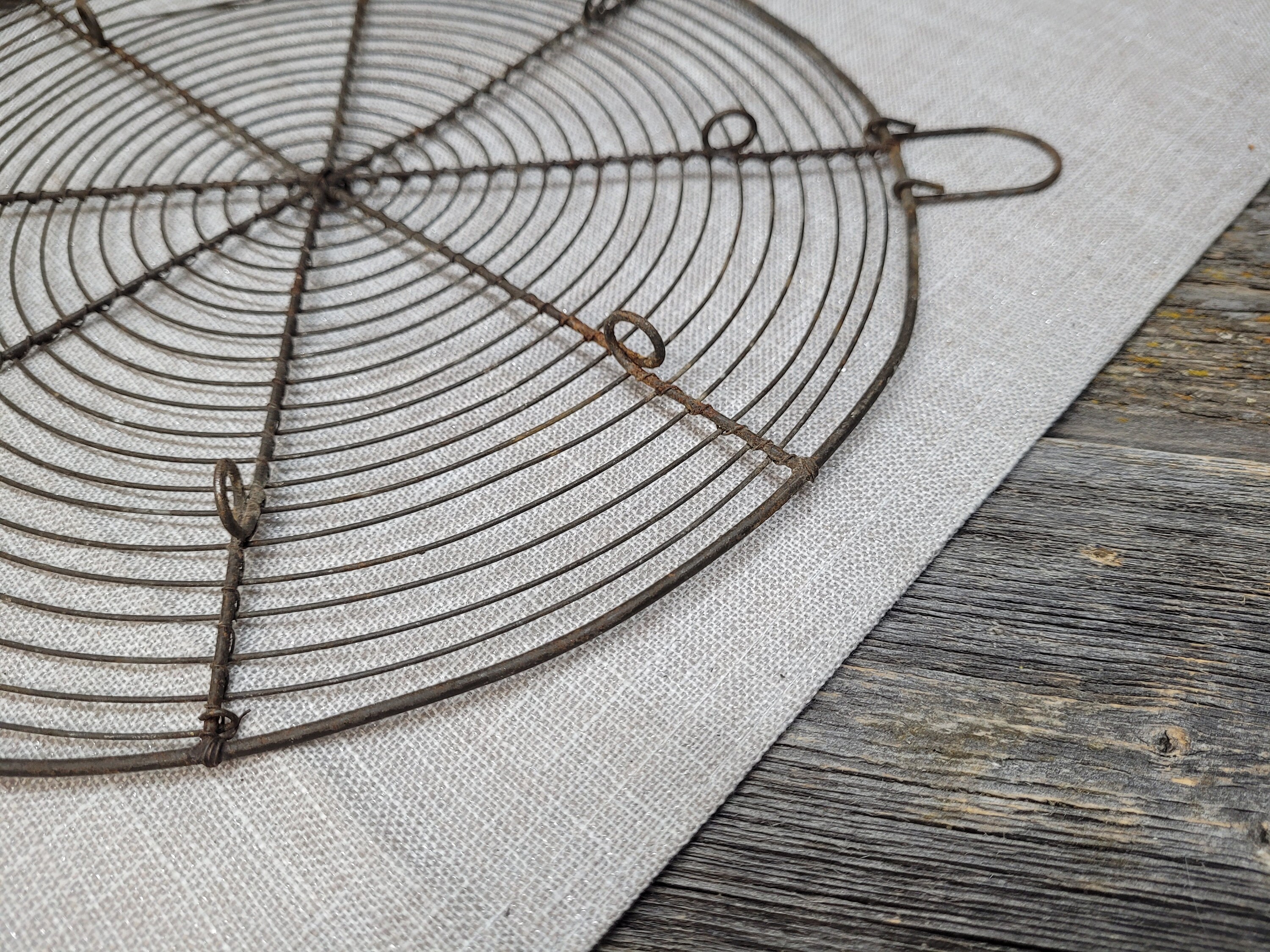 Antique French Metal Pie Racks, Wire Cooling, Baking, French Country ...