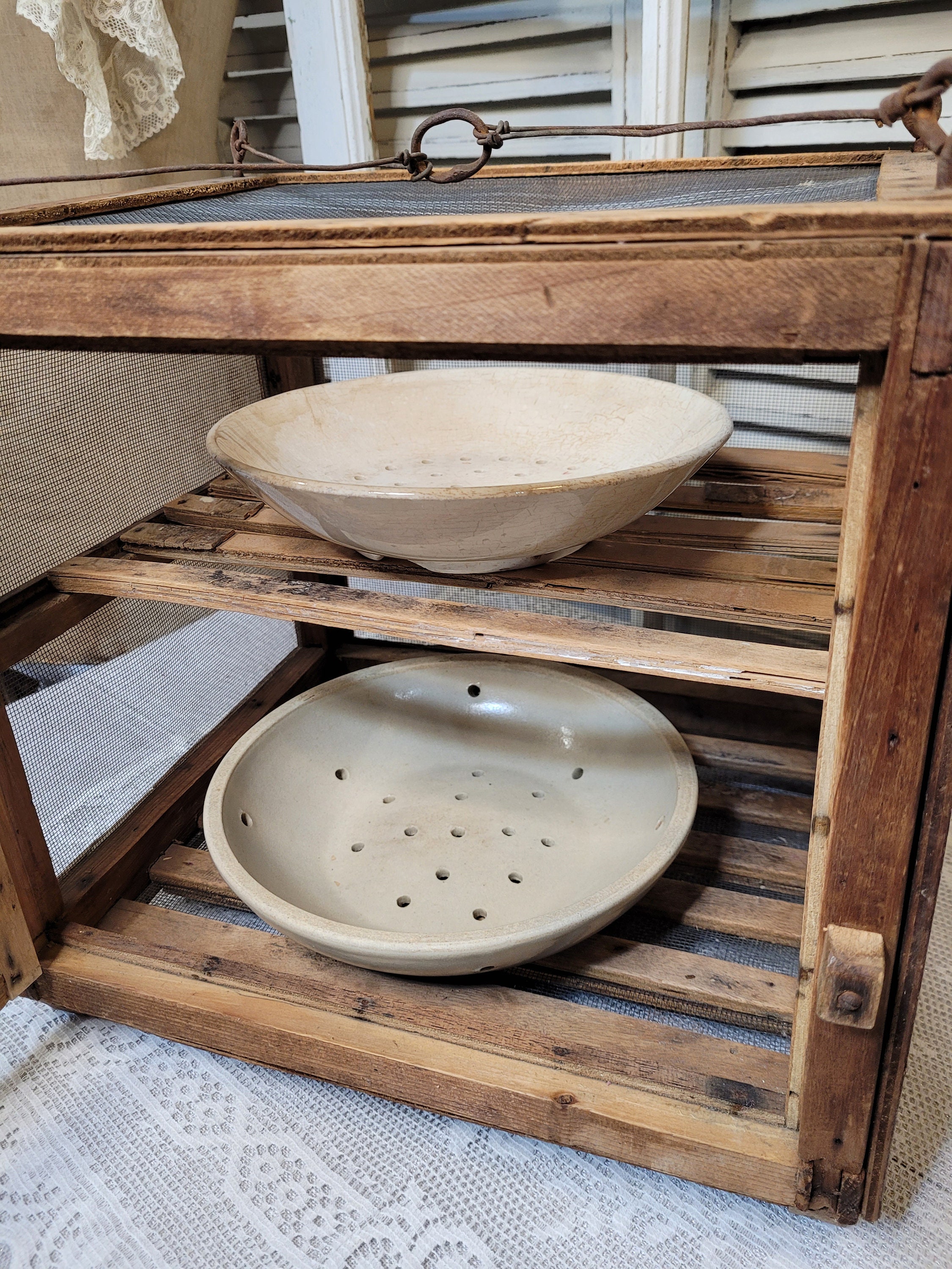 Antique French Cheese Safe Wood Pie Safe Country Farmhouse - Etsy