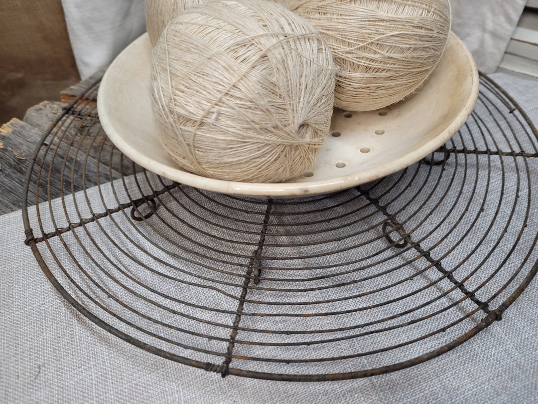 Antique French Metal Pie Racks, Wire Cooling, Baking, French Country ...