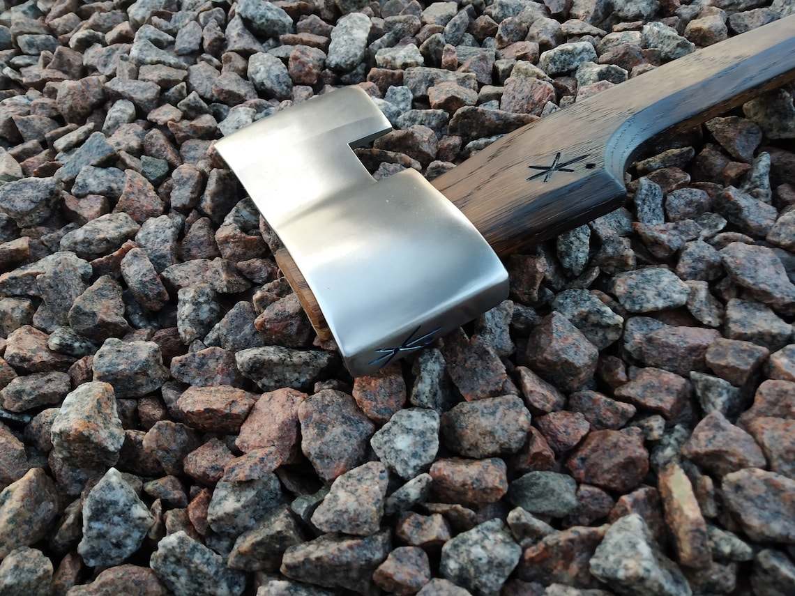 Custom Throwing Axe With Oak Handle - Etsy