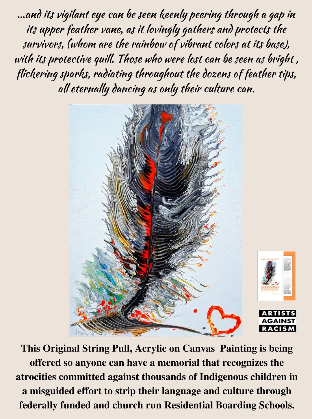 Every Child Matters Canvas, Indigenous Art, Original Print 'indigenous ...