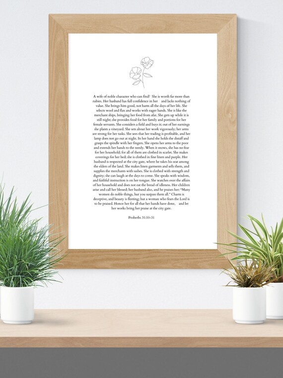Printable Proverbs 31 Download | Etsy
