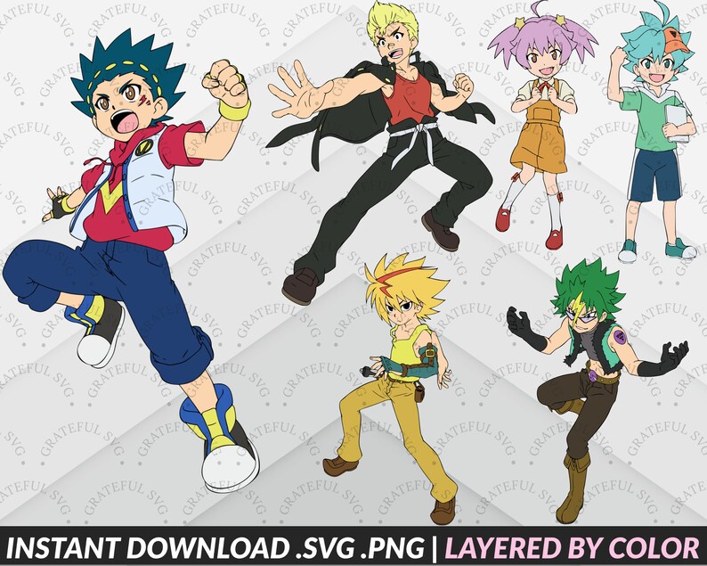 Beyblade SVG Bundle Beyblade svg Beyblade birthday | Etsy