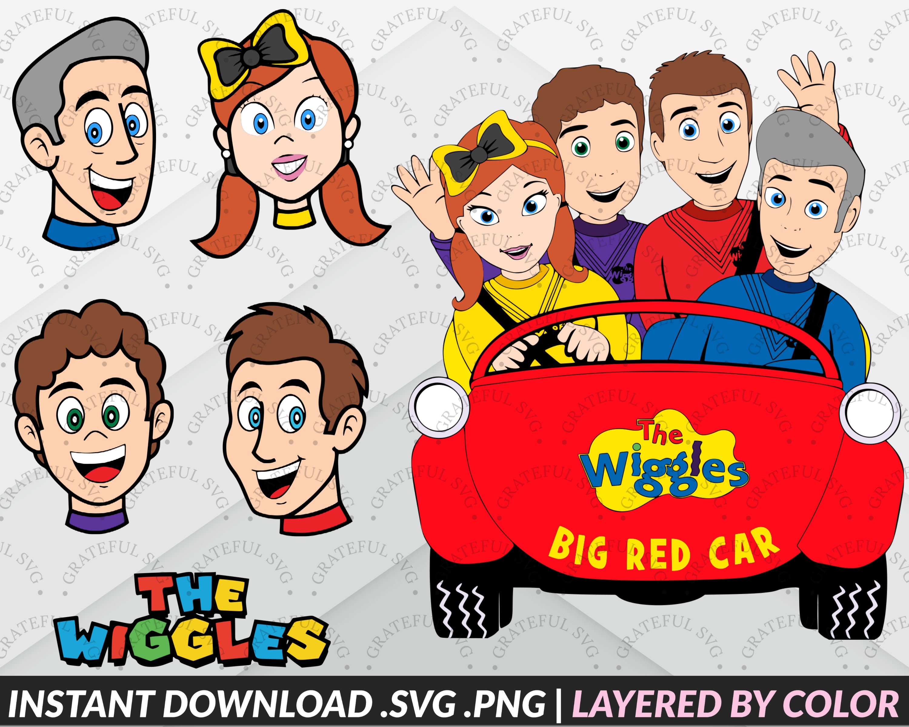 The Wiggles SVG Bundle the wiggles svg the wiggles | Etsy