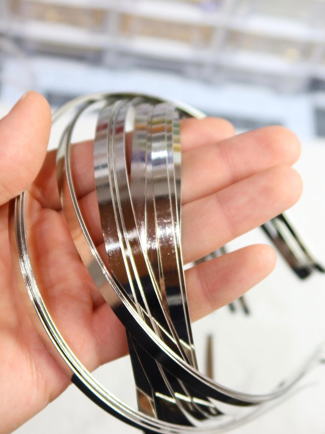 5 Pcs | 10mm | 5mm | Metal Headbands With Bent End | DIY Accessories ...