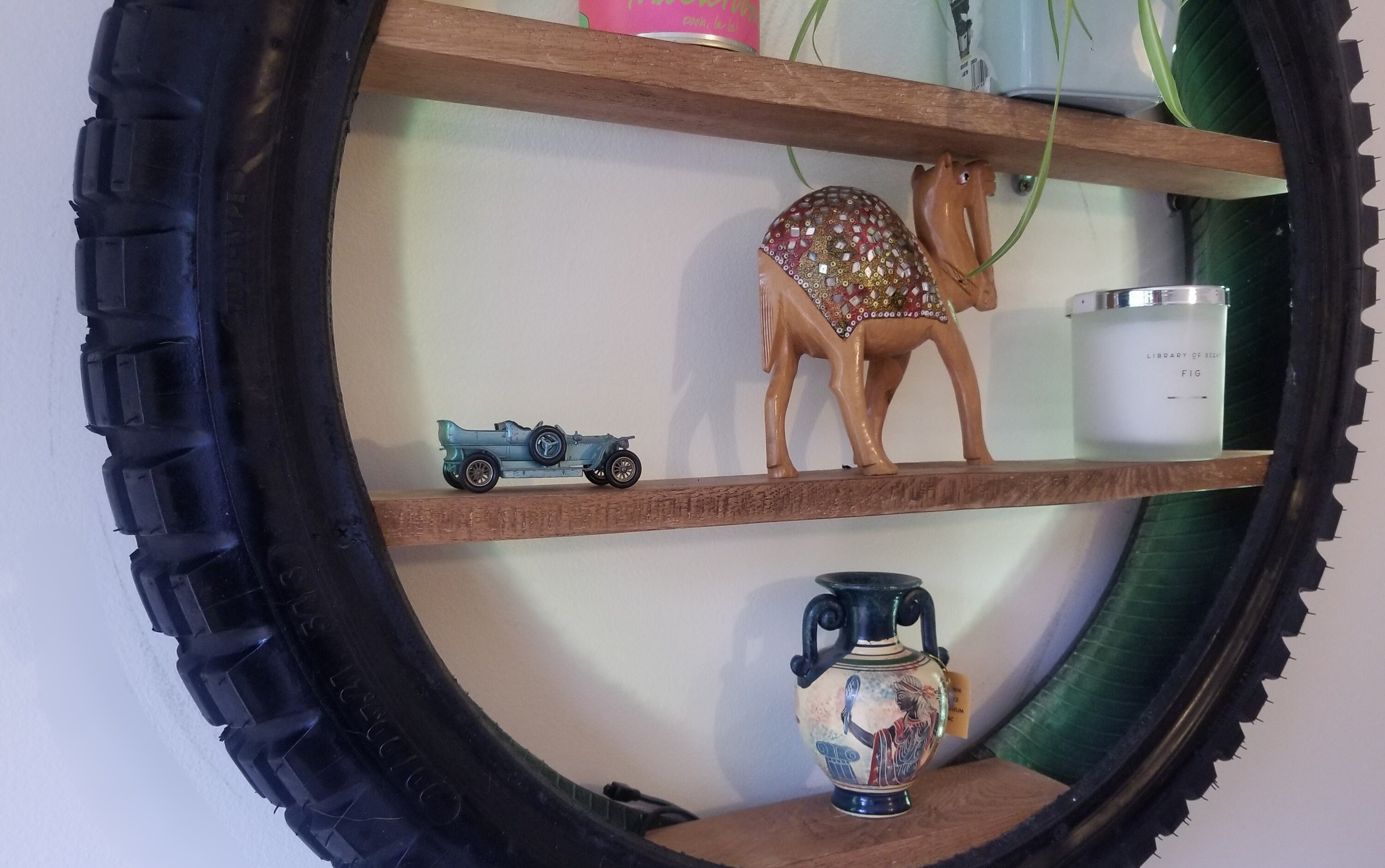 Motorbike Tyre Shelf Offroad, Photo, Trophy, Sentimental Item Display ...
