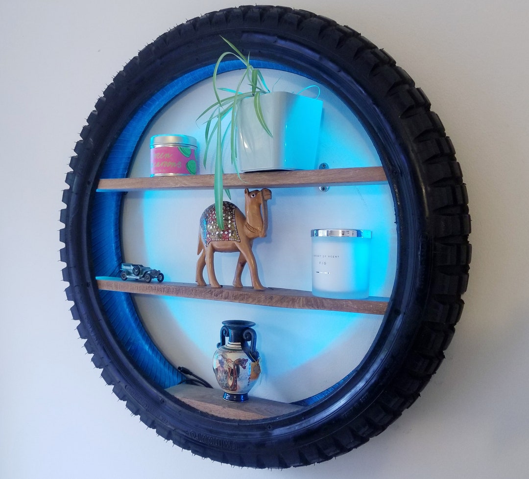 Motorbike Tyre Shelf Offroad, Photo, Trophy, Sentimental Item Display ...