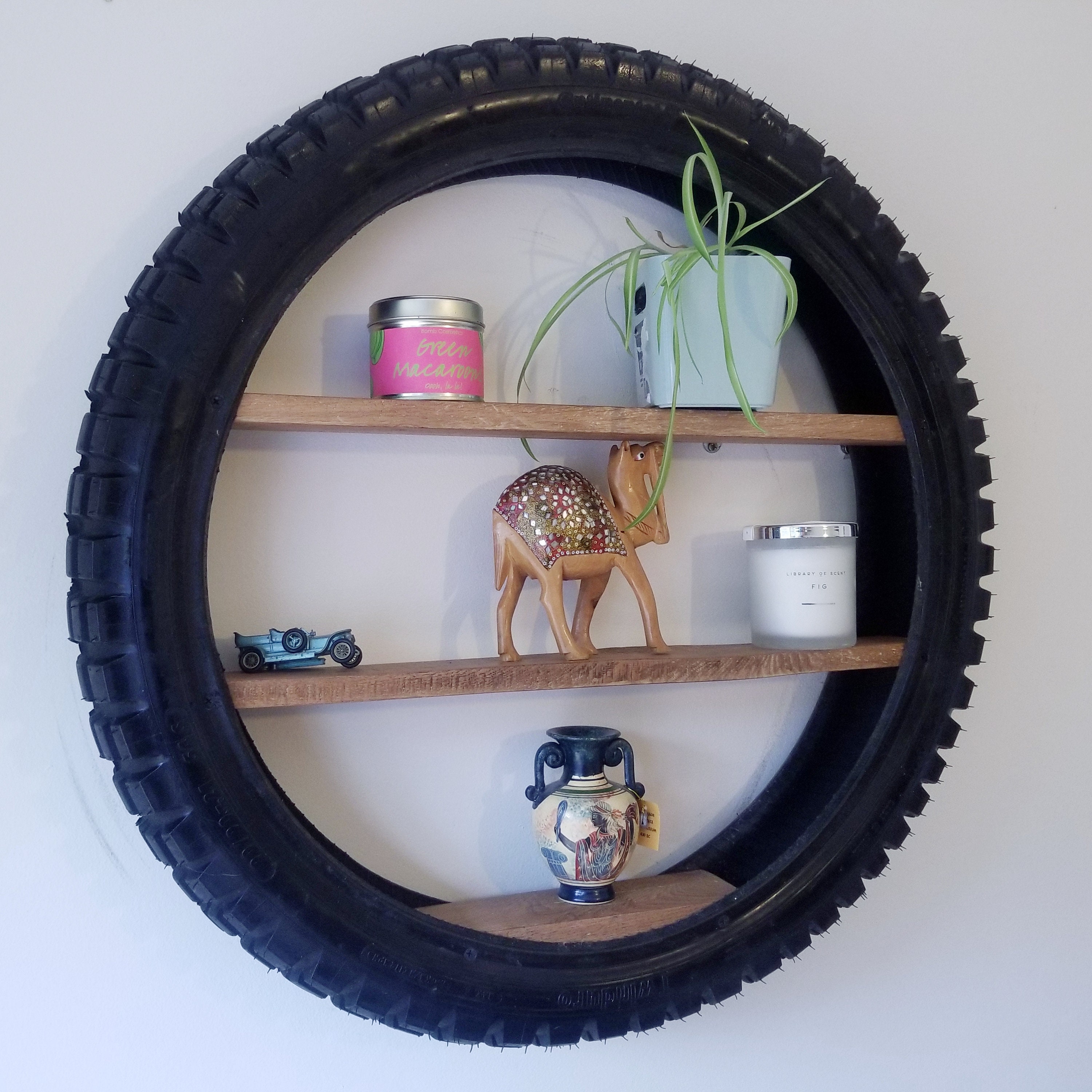 Motorbike Tyre Shelf Offroad, Photo, Trophy, Sentimental Item Display ...