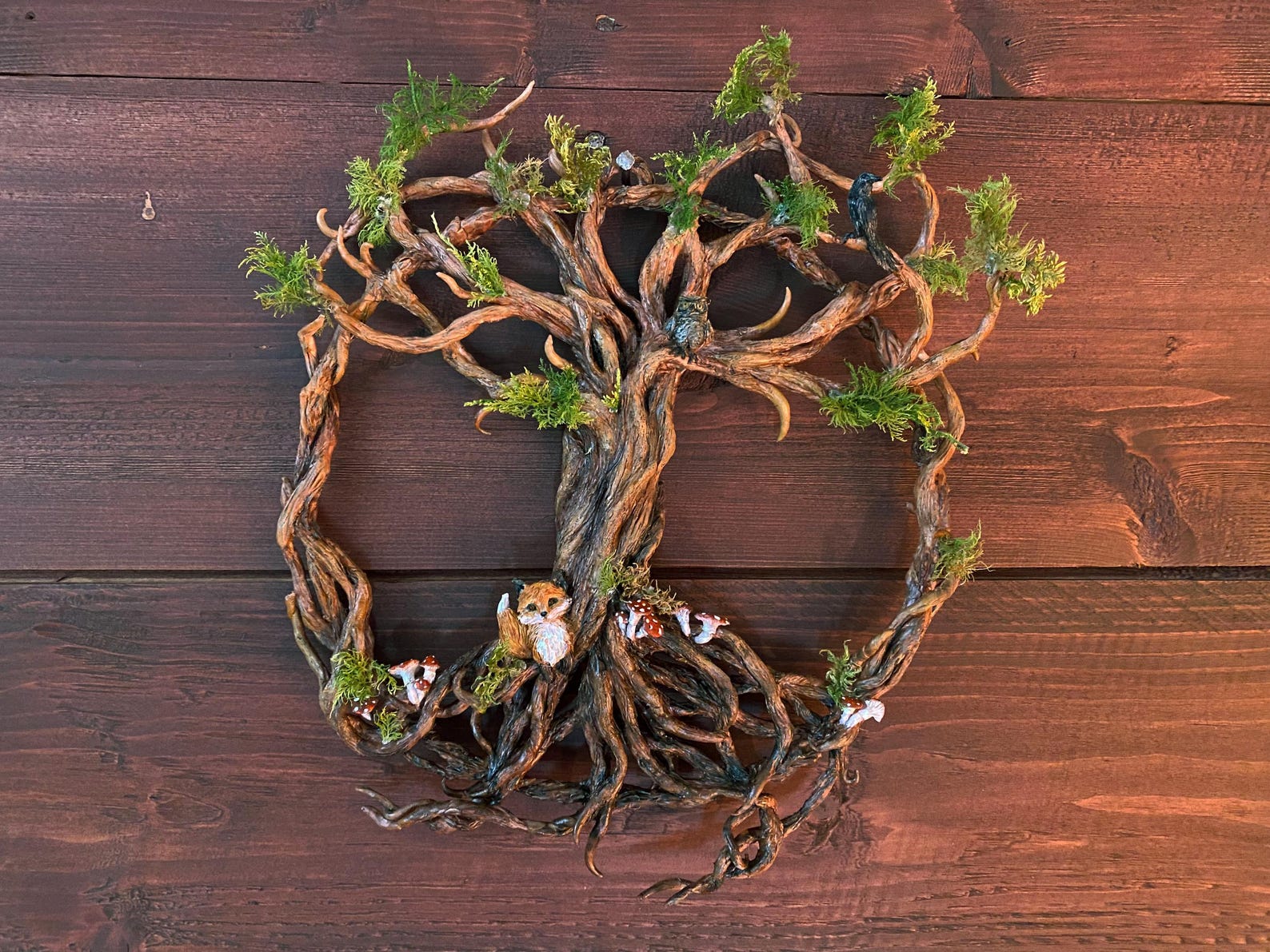 Hand Sculpted Tree of Life , Circle Symbol for Growth and Abundance ...