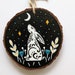 Moon Gazing Hare Hanging Wood Slice Moon Gazing Hare Art - Etsy UK