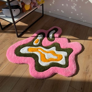 Tufted Abstract Rug Tufting Carpet Handmade Custom - Etsy