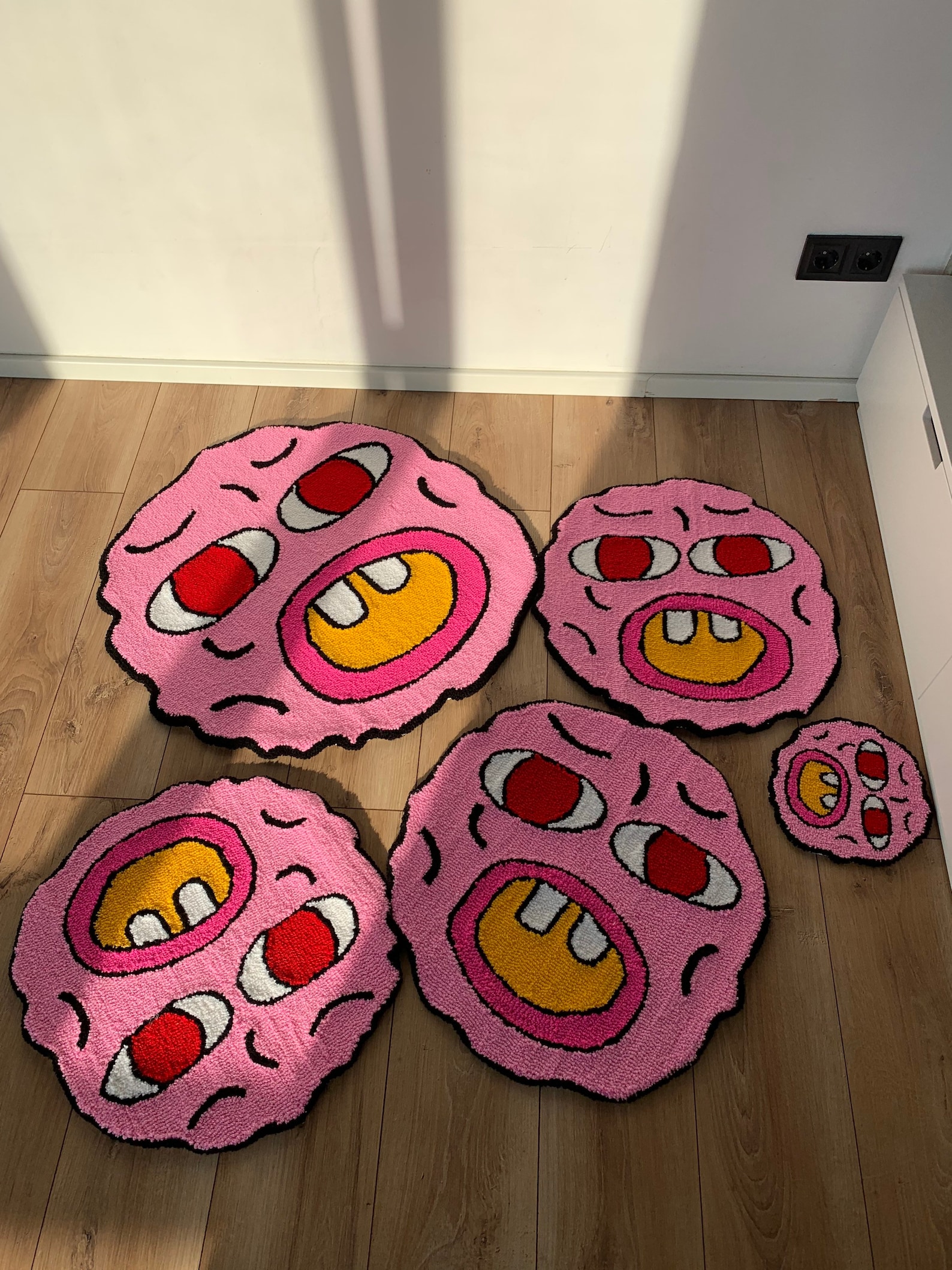 Tufted Rug Golf Cherry Bomb Custom Punch Needle - Etsy