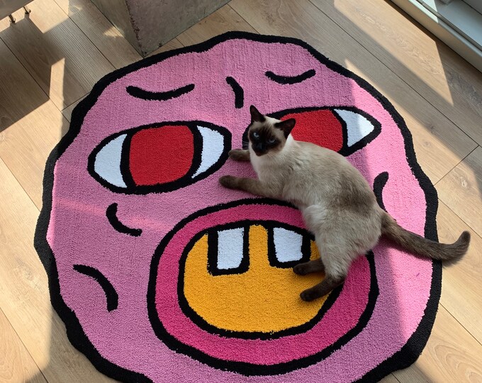 Tufted Rug Golf Cherry Bomb Custom Punch Needle - Etsy