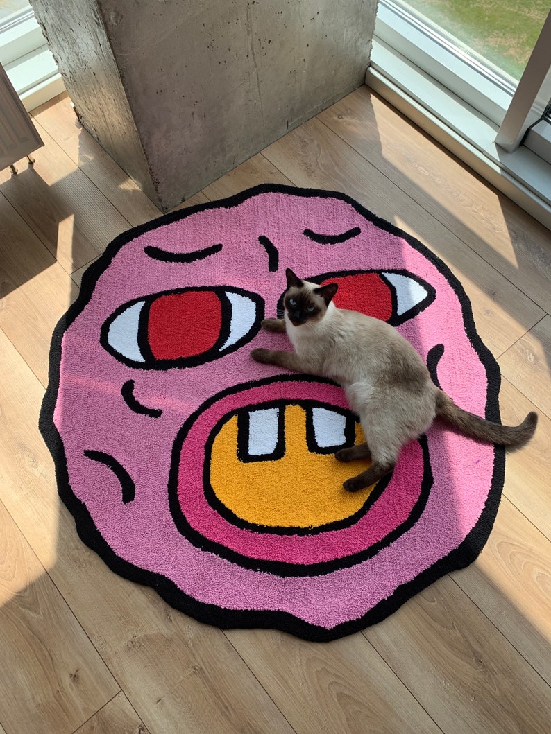 Tufted Rug Golf Cherry Bomb Custom Punch Needle - Etsy