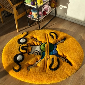 Fluffy Tufted Custom Rug, Cartoon Custom Rug, Bedroom Decor, - Etsy