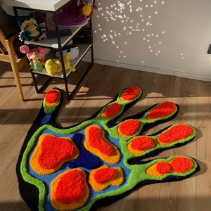 Thermal Hand Rug Tufted Custom 3d Carpet - Etsy