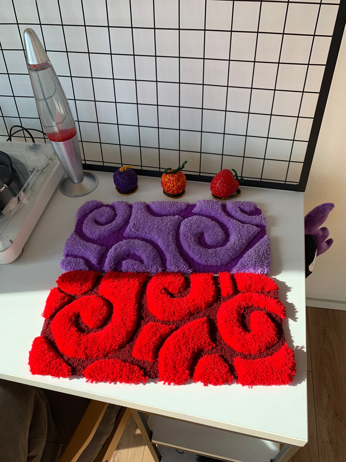 Tufted Rug Gomu Gomu Tufting Fluffy Coaster Anime Keyboard 3d Amine ...