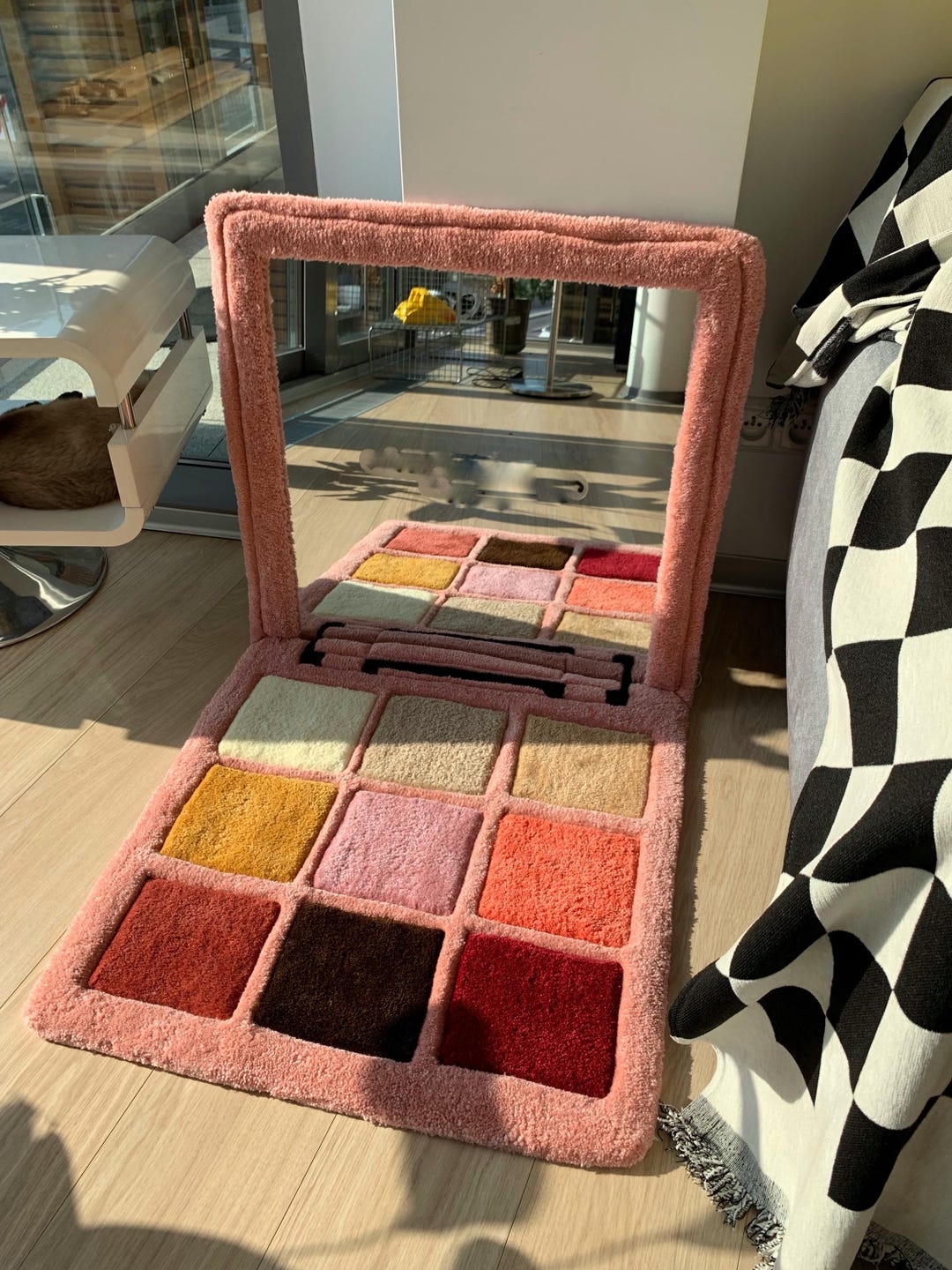 Makeup Palette Rug and Mirror Custom Tufted - Etsy