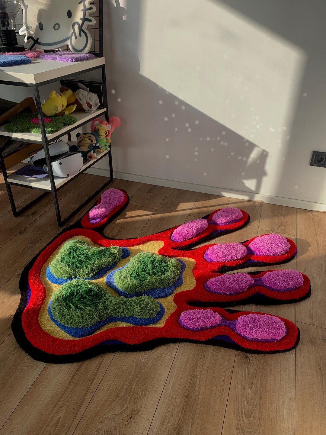 Thermal Hand Fluffy Rug Tufted Custom Carpet Abstract Tufted Rug ...