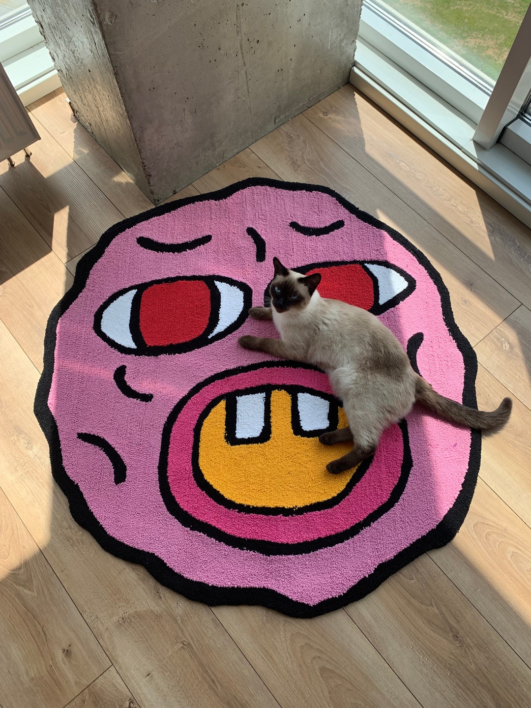 Tufted Rug Golf Cherry Bomb Custom Tufting Fluffy Carpet - Etsy