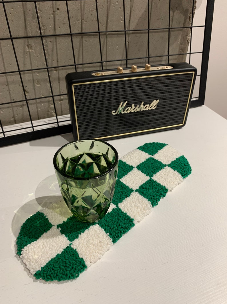 Handmade Custom Tufted Rug Coaster - Etsy