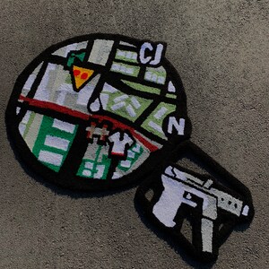 GTA Tufted Rug Custom Tufting Carpet Grand Theft Auto | Etsy