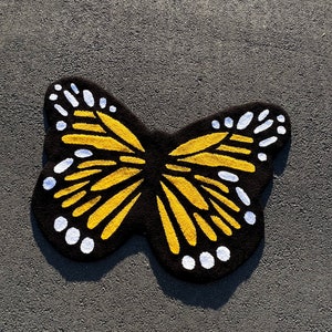 Handmade Tufted Butterfly Custom Rug - Etsy