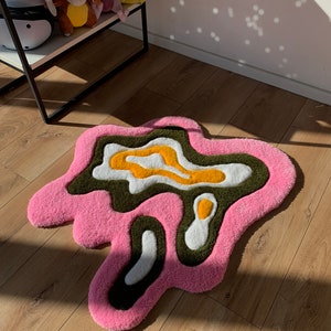 Tufted Abstract Rug Tufting Carpet Handmade Custom - Etsy