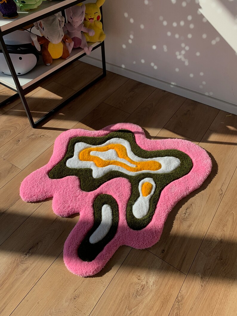 Tufted Abstract Rug Tufting Carpet Handmade Custom - Etsy