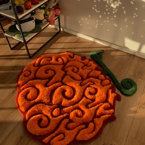 Devil Fruit Rug Tufted 3d Custom Fluffy Rugs Tufting Carpet - Etsy