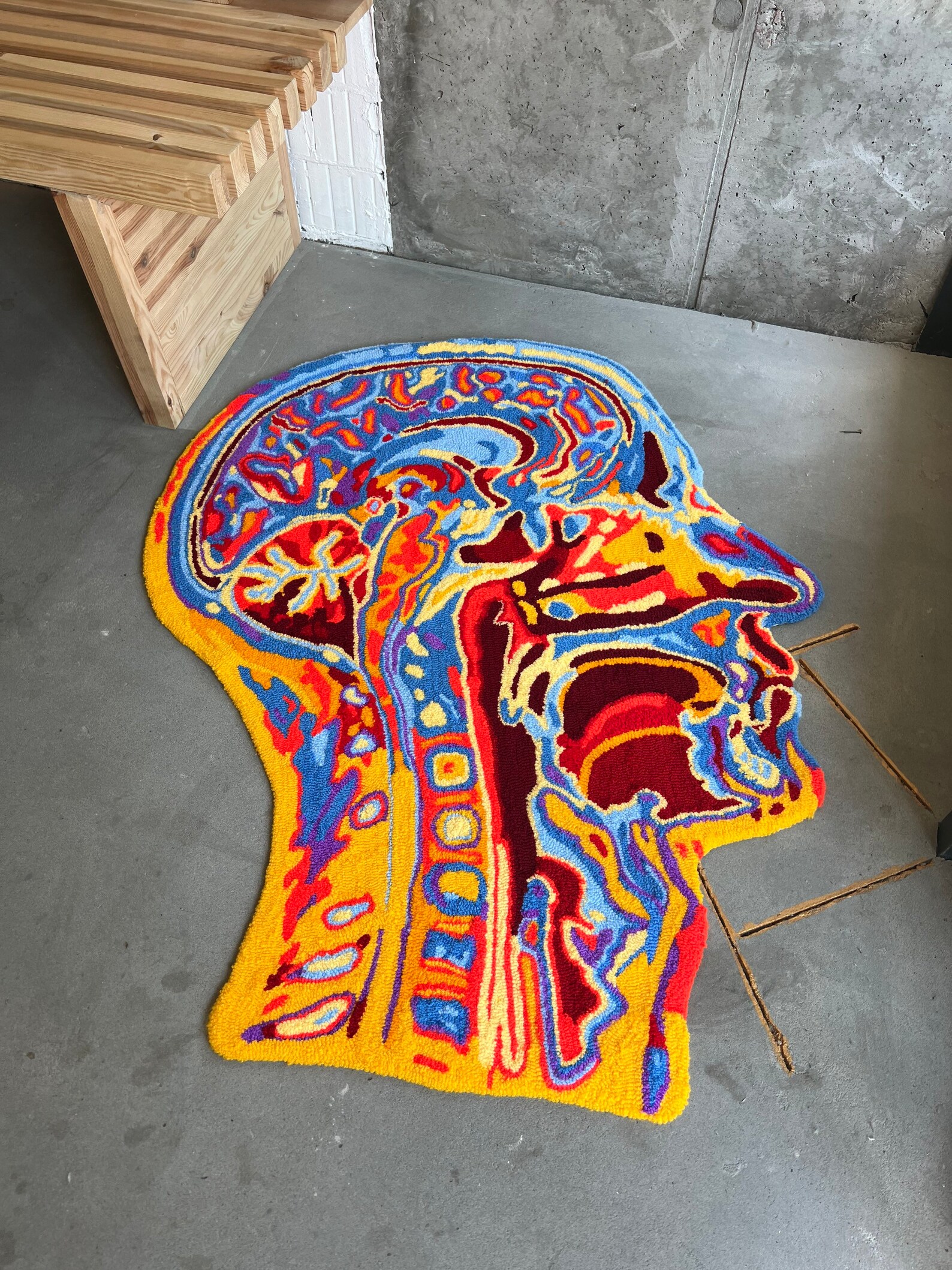 READY to SHIP Rug Tufted Custom Head - Etsy