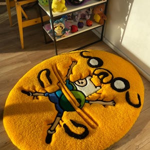 Fluffy Tufted Custom Rug, Cartoon Custom Rug, Bedroom Decor, - Etsy