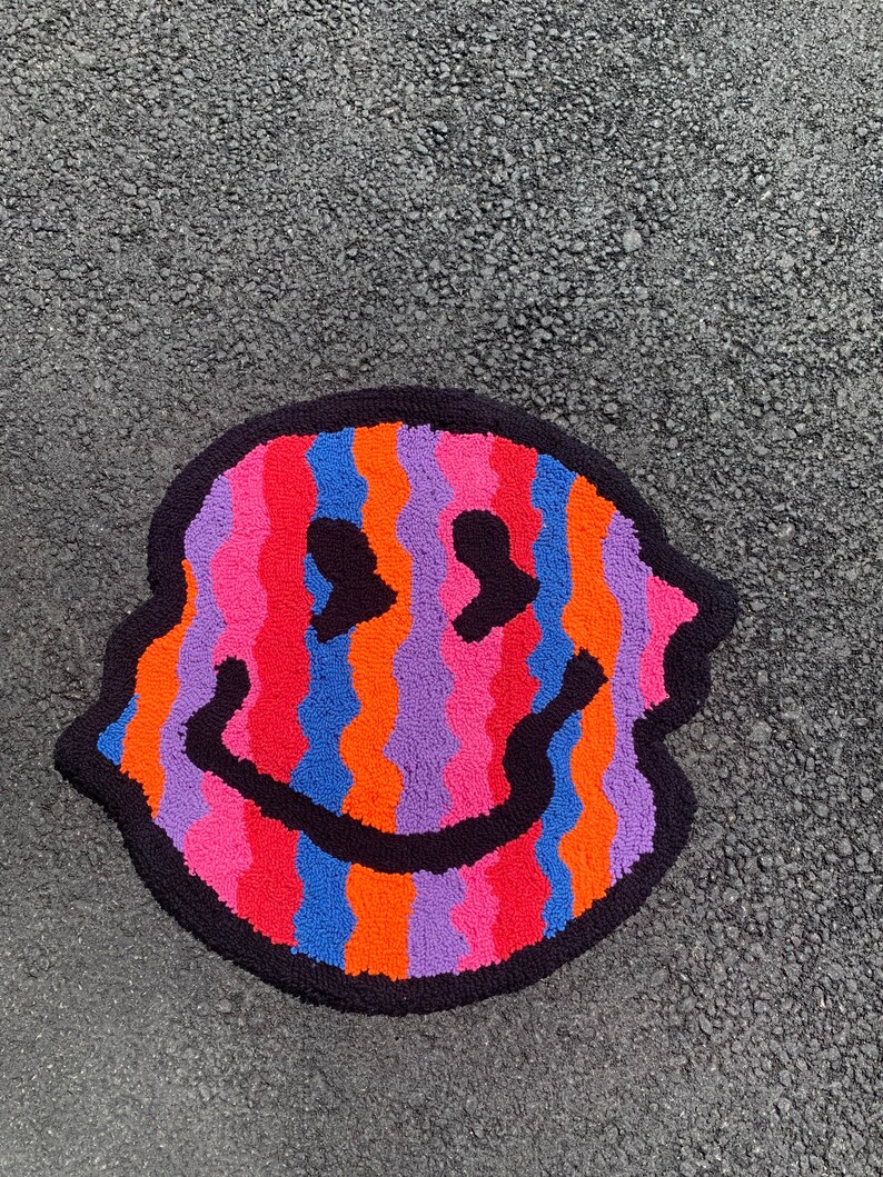 Lsd Trippy Smile Tufting Custom Rug | Etsy