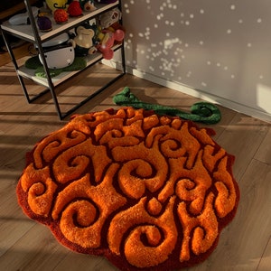 Devil Fruit Rug Tufted 3d Custom Fluffy Rugs Tufting Carpet - Etsy