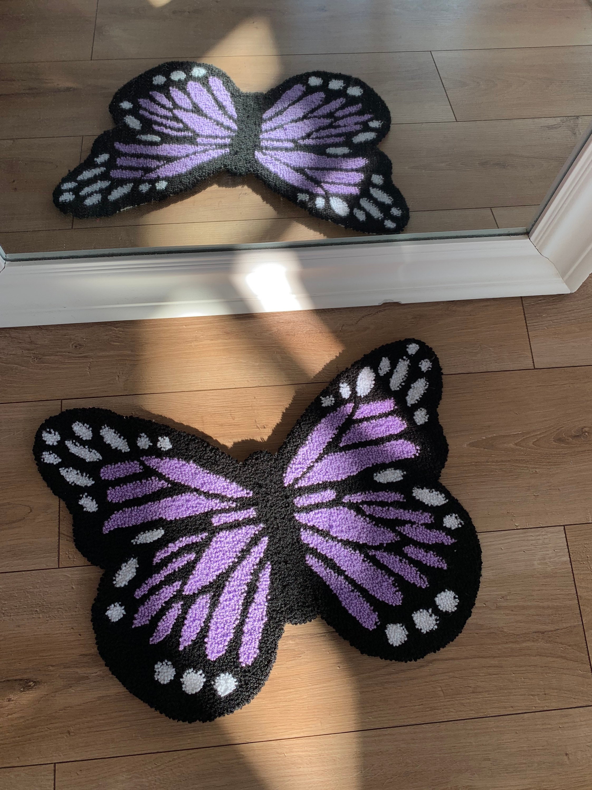 Handmade Tufted Butterfly Custom Rug - Etsy