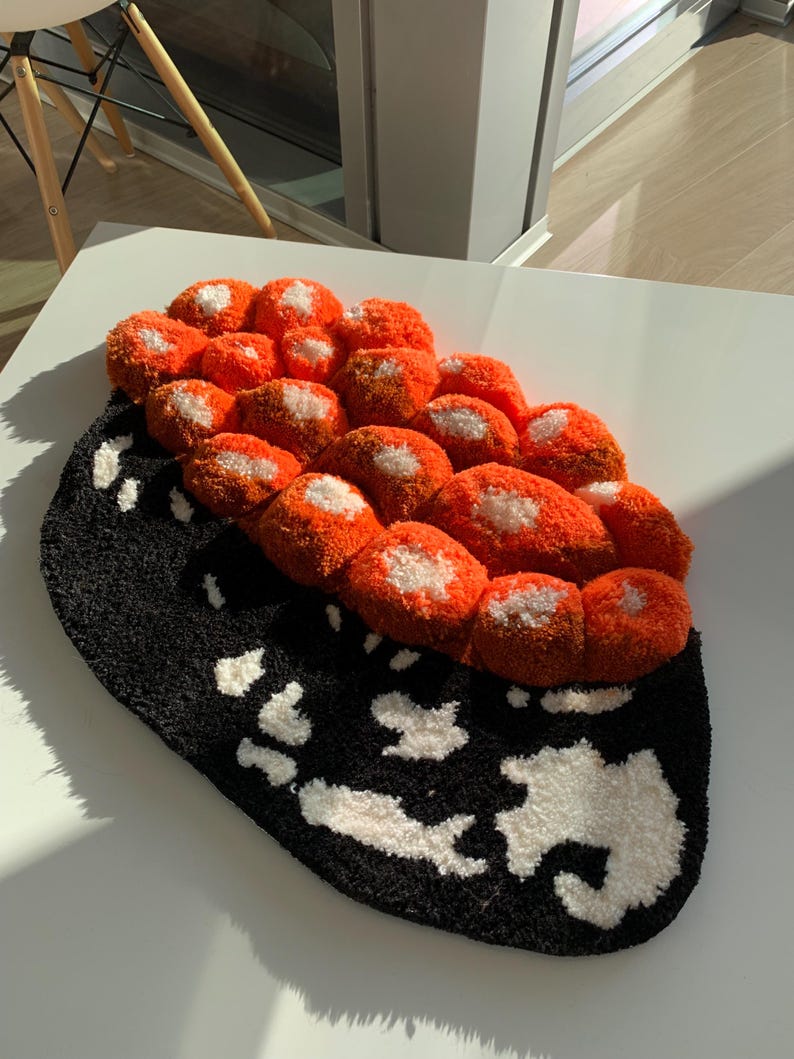 Tufted Rug 3d Fluffy Japanese Sushi Tufted Rug, Cute Kitchen Decor ...