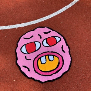 Tufted Rug Golf Cherry Bomb Custom Punch Needle - Etsy